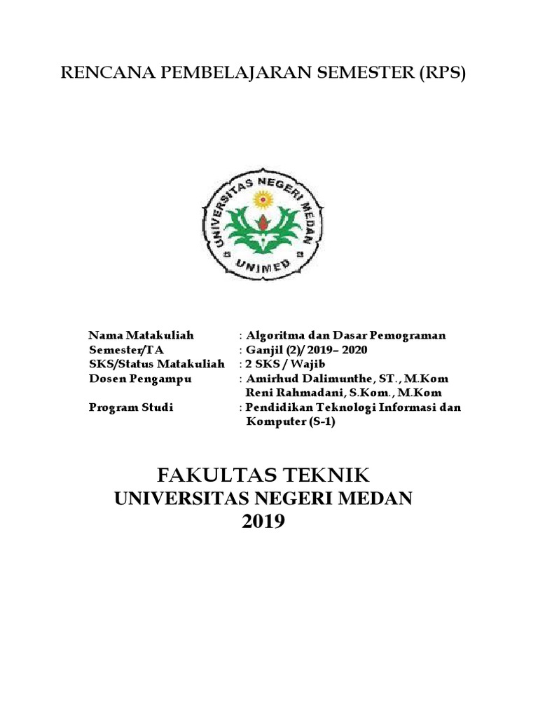 RPS Algoritma Dan Dasar Pemrograman | PDF