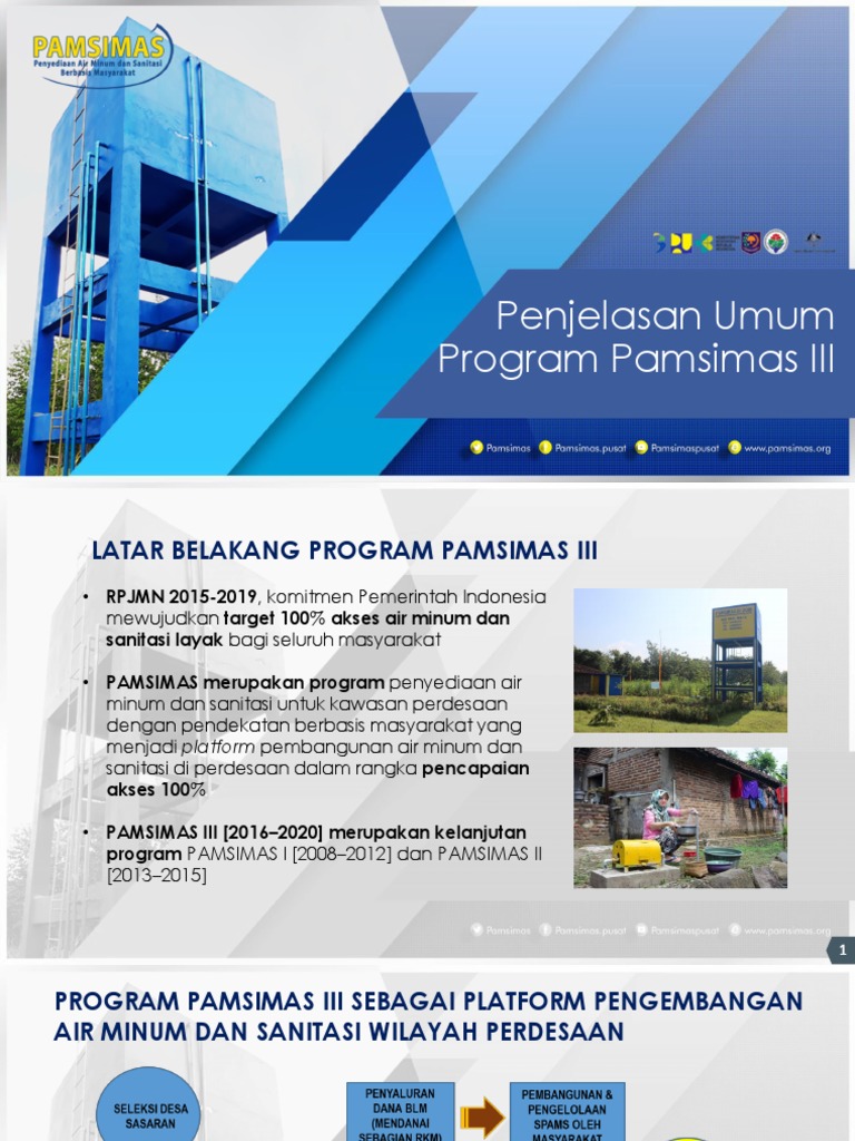 Penjelasan Umum Pamsimas III TALA | PDF