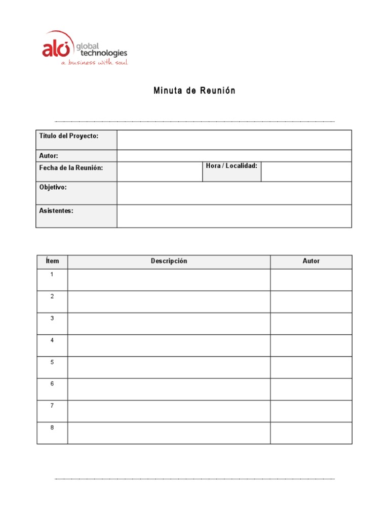 Formato de Minuta | PDF