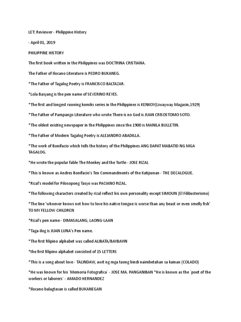 Philippines History | PDF | Tagalog Language | Philippines