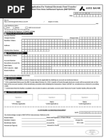 Axis Bank RTGS Neft Form | PDF | Personal Finance | Financial Technology