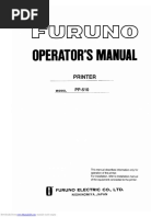 Furuno PP-520 Printer Operator's Manual | PDF | Printer (Computing ...