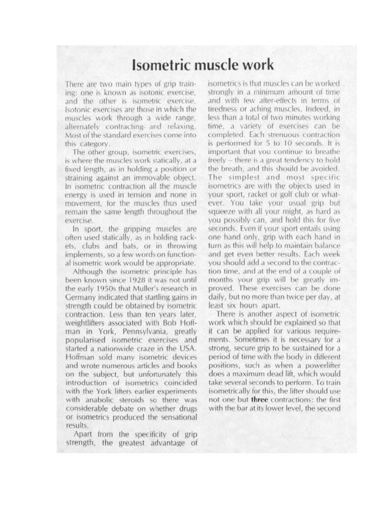 Zass Isometrics | PDF | Individual Sports | Hobbies