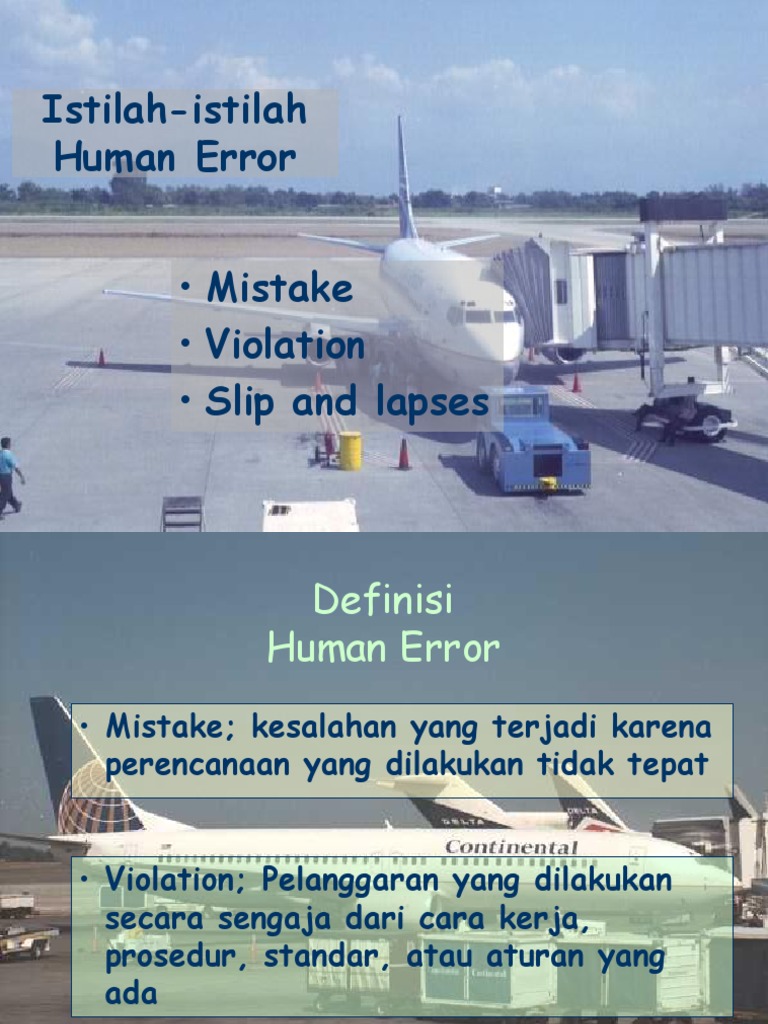 3 - Definisi Human Error | PDF | Behavioral Neuroscience | Memory Processes