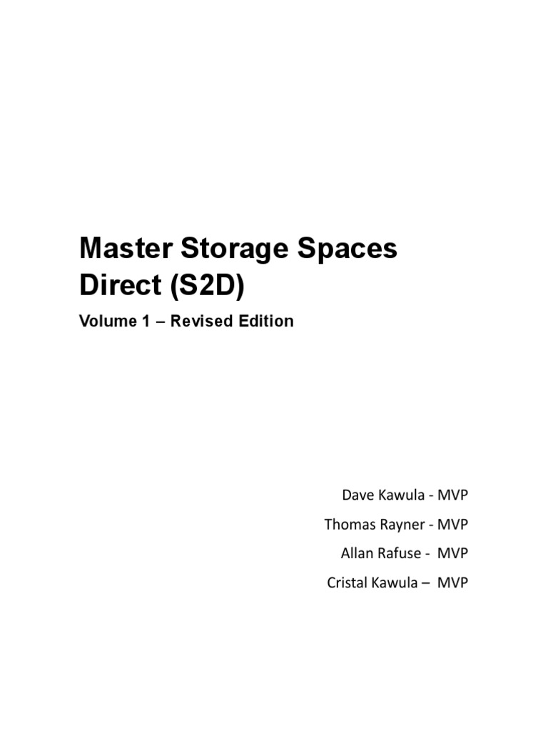 Master Storage Spaces Direct | PDF | Hyper V | Scalability