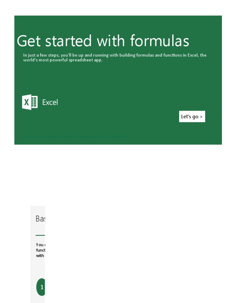 Excel Tutorial | PDF | Spreadsheet | Formula