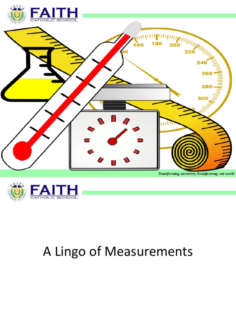 A Lingo of Measurements | PDF | Teaching Methods & Materials | Home ...