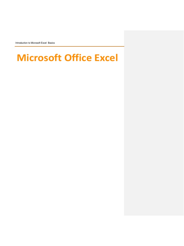 Day 3 Excel Basics Part 1 | PDF | Spreadsheet | Microsoft Excel