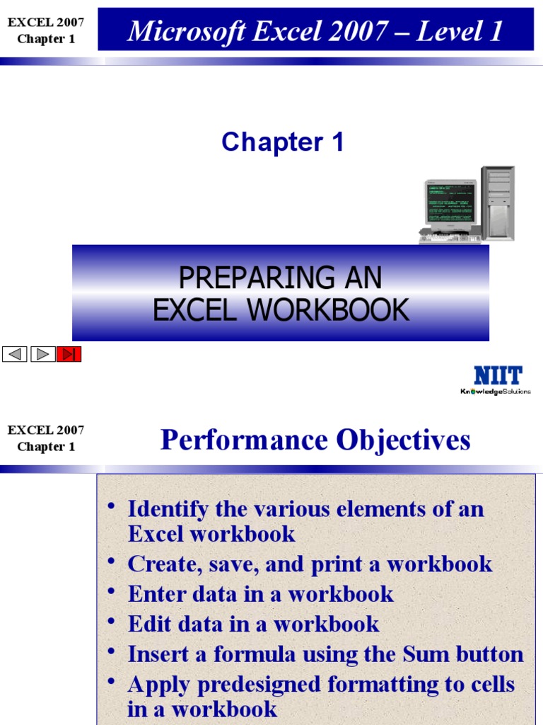 Preparing Excel Workbooks: Entering Data, Formatting Cells, and Basic Functions | PDF ...