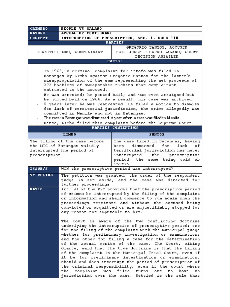 Crimpro Cases | PDF | Complaint | Prosecutor