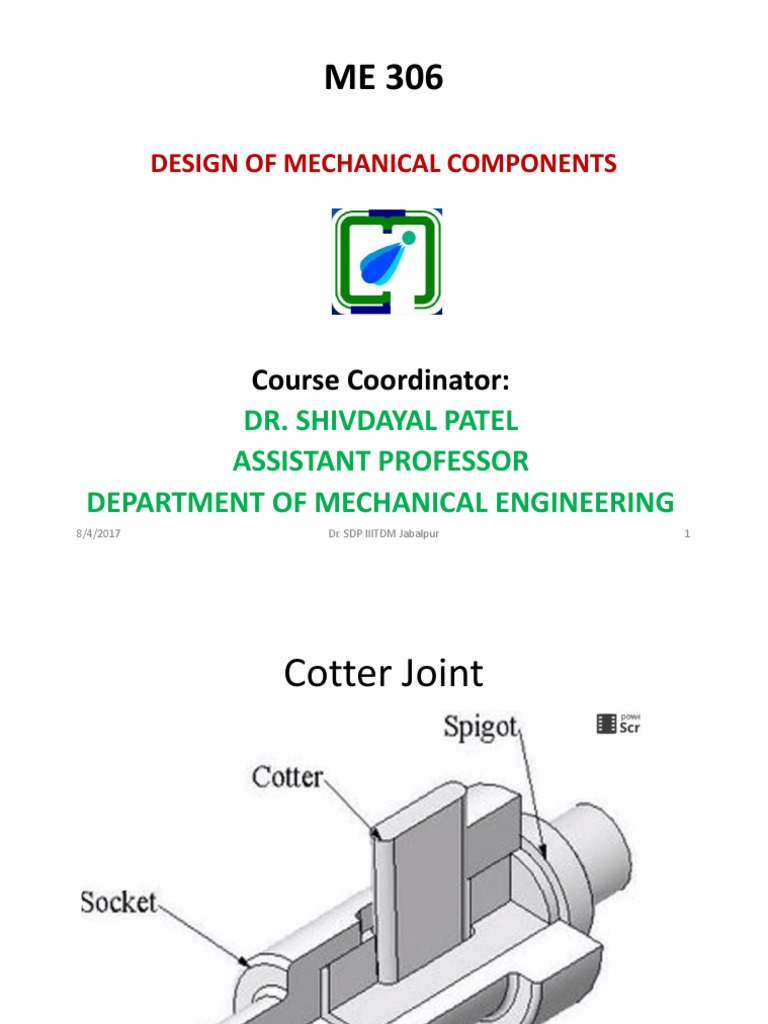 Cotter Joint Design PDF | PDF | Bending | Piston