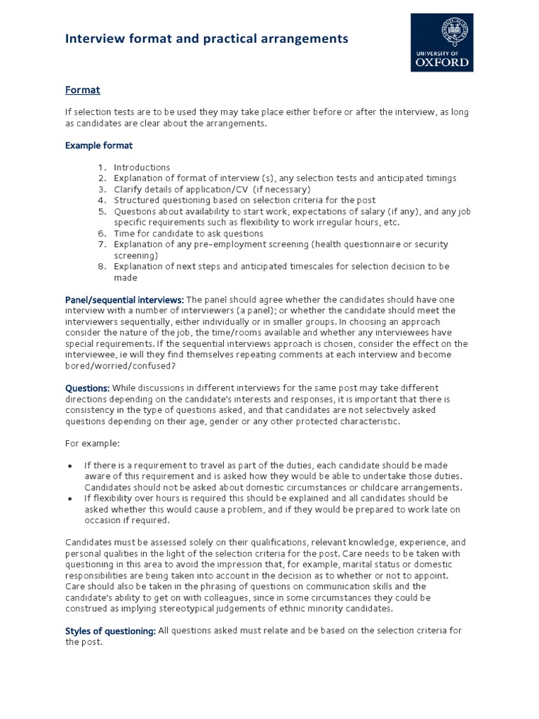 Interview Guidelines for Recruiters | PDF | Question | Interview