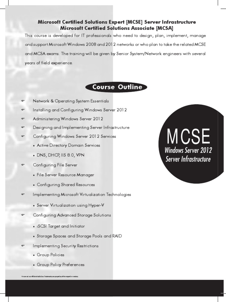 Mcse | PDF | Active Directory | Hyper V