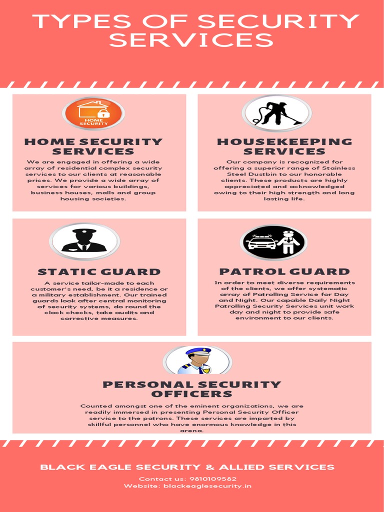 Types of Security Services PDF | PDF