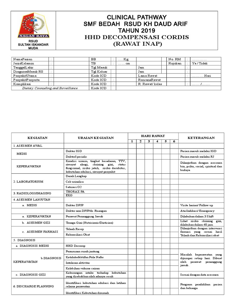 Clinical Pathway HHD Status | PDF