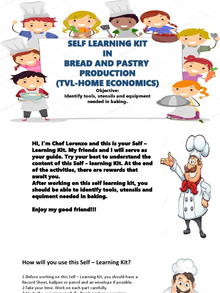 Self Learning Kit IN Bread and Pastry Production (Tvl-Home Economics ...