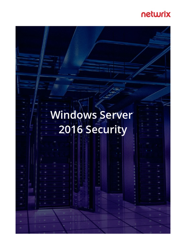 Windows Server 2016 Security Guide | PDF | Hyper V | Encryption