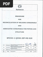Welding Consumable Control Procedure | PDF | Welding | Construction