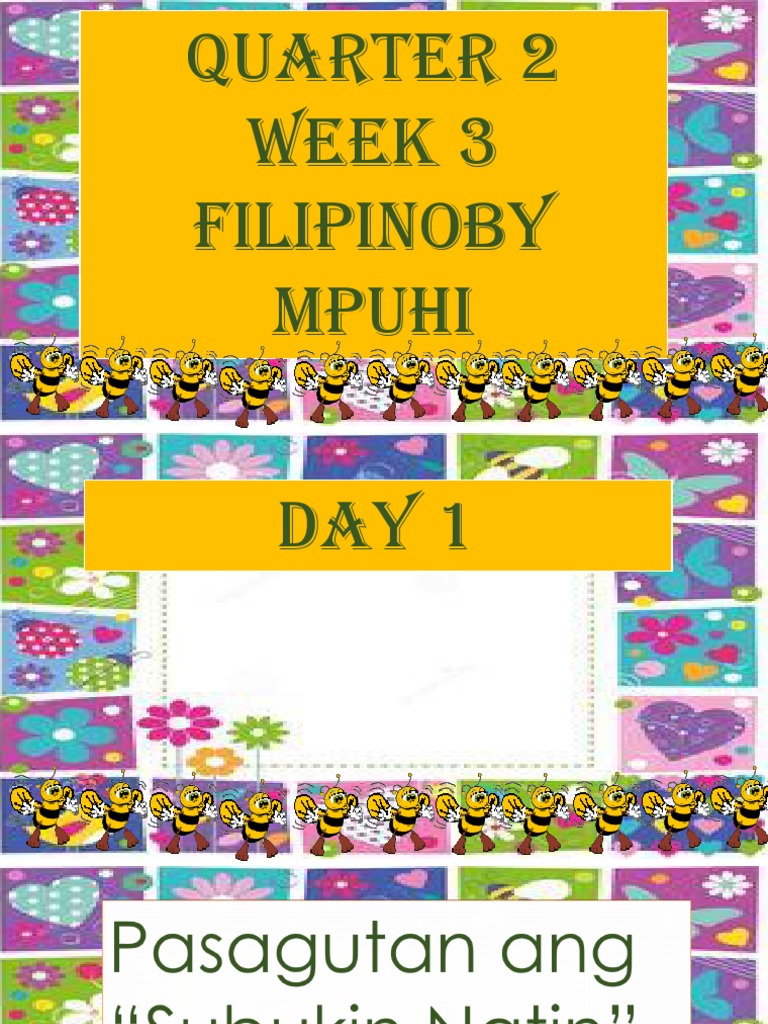 Quarter 2 Week 3 Filipino by Mpuhi | PDF