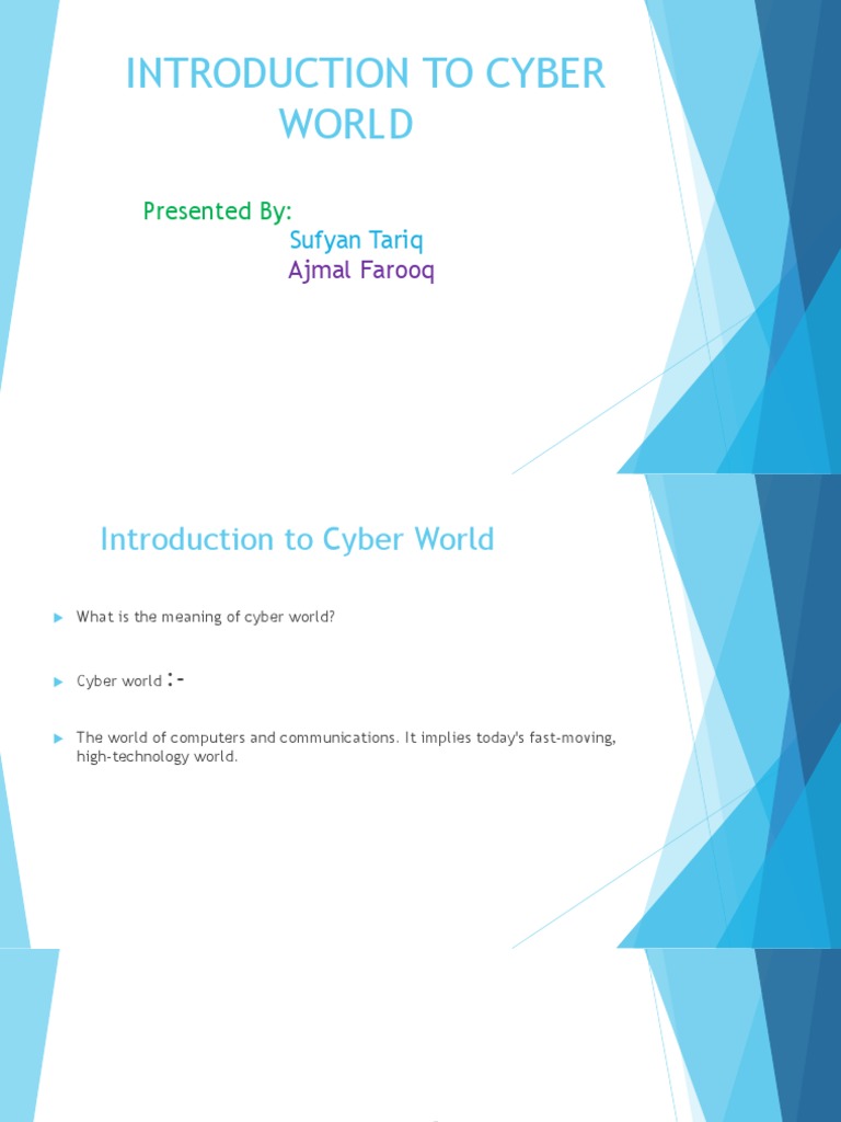 Introduction To Cyber World | PDF | Security Hacker | Computer Security
