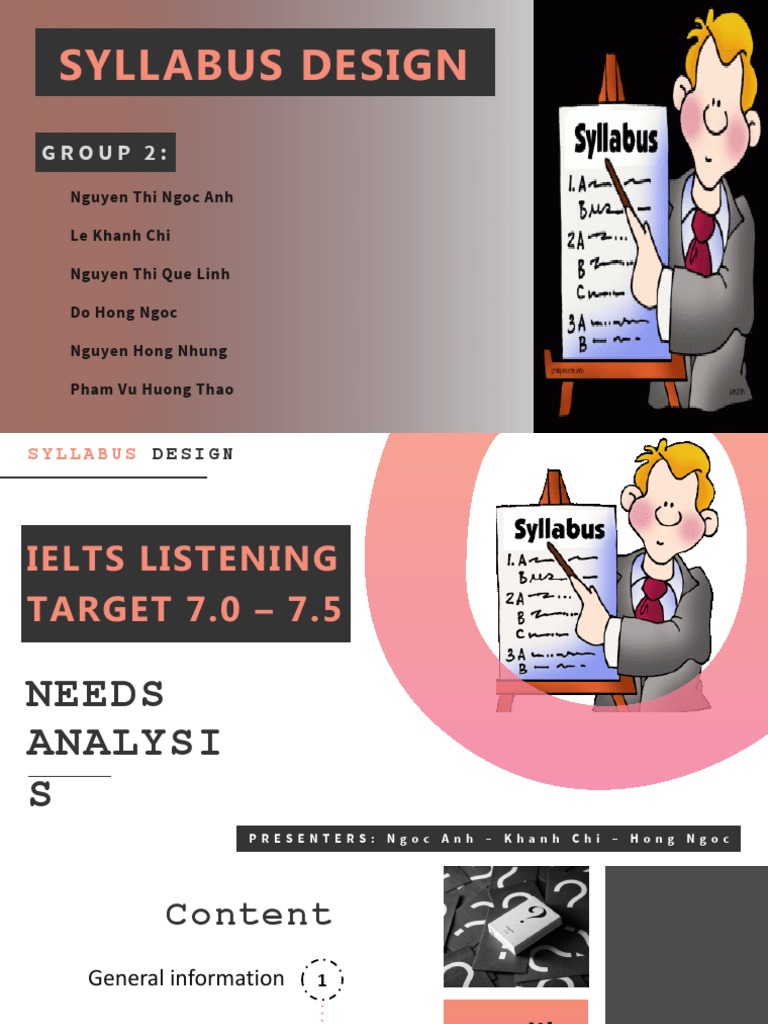 Syllabus Design (Final) | PDF | International English Language Testing ...