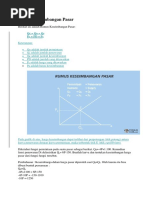 Contoh Soal, Pembahasan, Dan Soal Tugas Keseimbangan Pasar | PDF