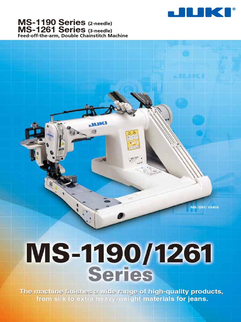 MS-1190 Series MS-1261 Series | PDF | Sewing Machine | Manufactured Goods