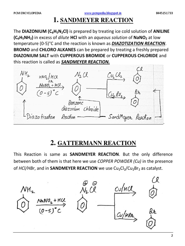 Project On Name Reaction PDF | PDF | Hydroxide | Amine