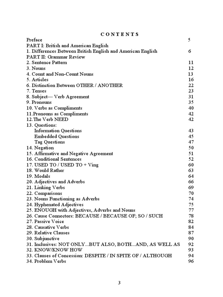 Full Toefl Grammar | PDF | Verb | Adverb