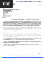 Insurance Broker Appointment Letter | PDF | Insurance | Insurance Broker