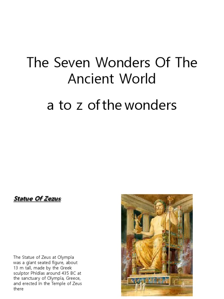 The Seven Wonders of The Ancient World | PDF | Classical Antiquity ...