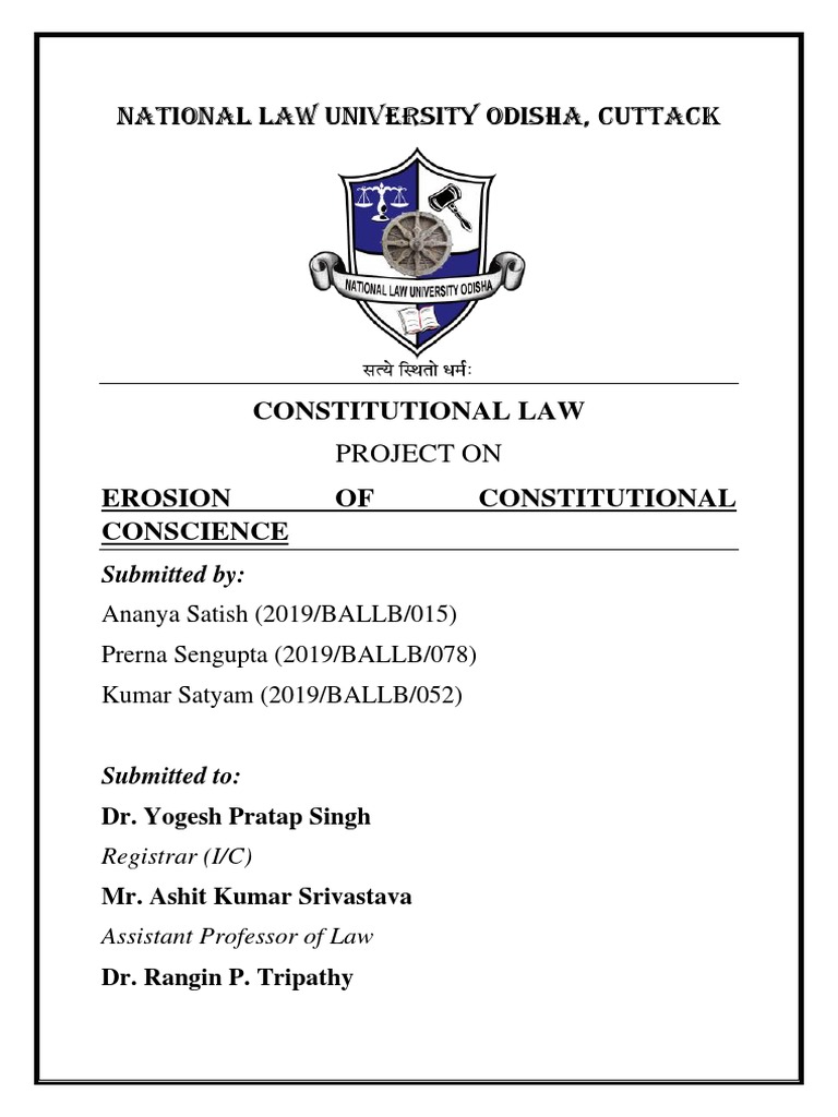 Constitutional Law Project PDF | PDF | Precedent | Social Institutions