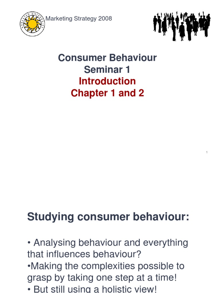 Consumer Behaviour Seminar 1: Chapter 1 and 2 | Download Free PDF ...
