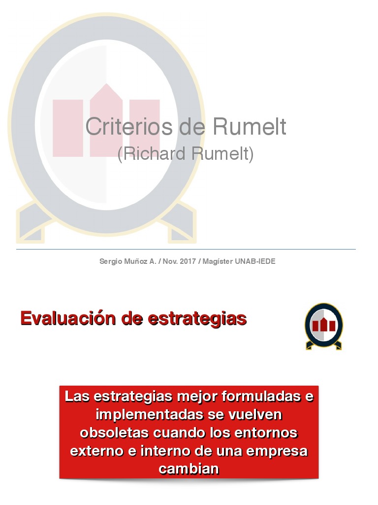 2 Criterios de Rumelt | PDF | Cognición | Sicología