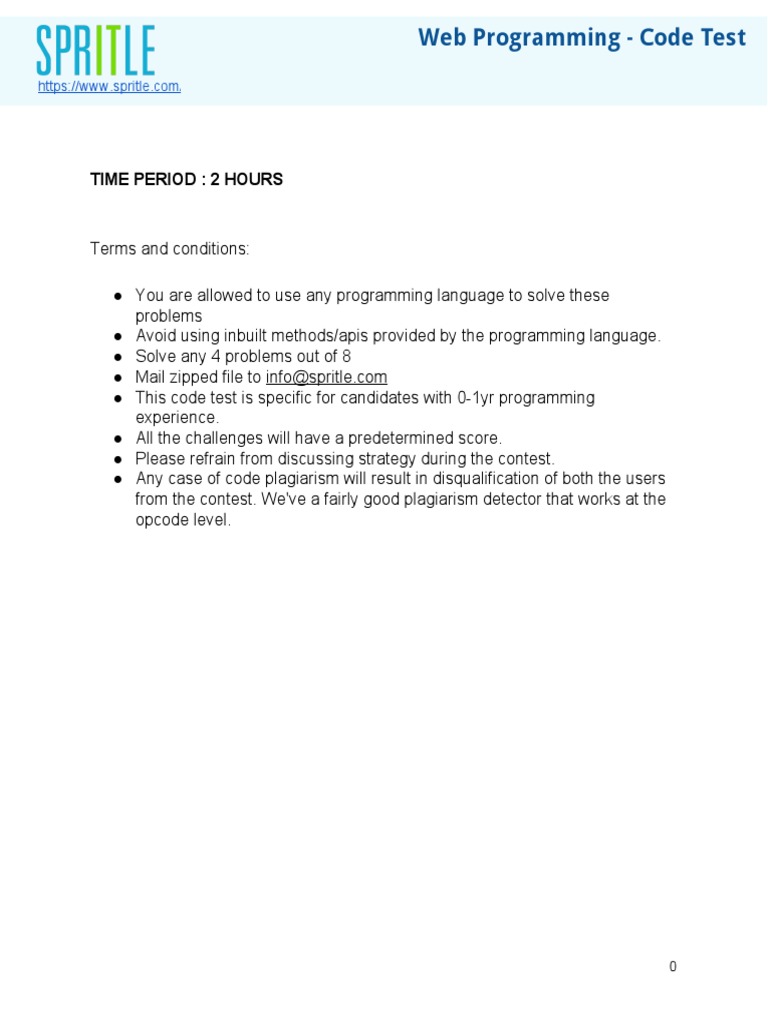 Web Programming Code Test Pdf String Computer Science 7954