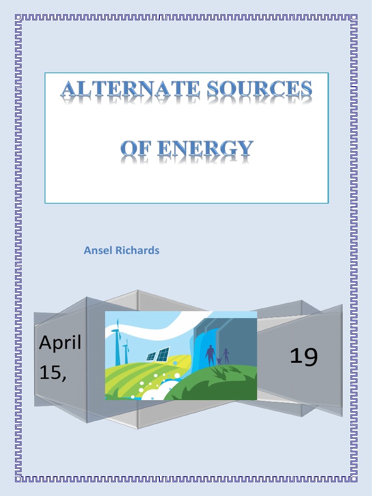 Alternate Sources of Energy | PDF