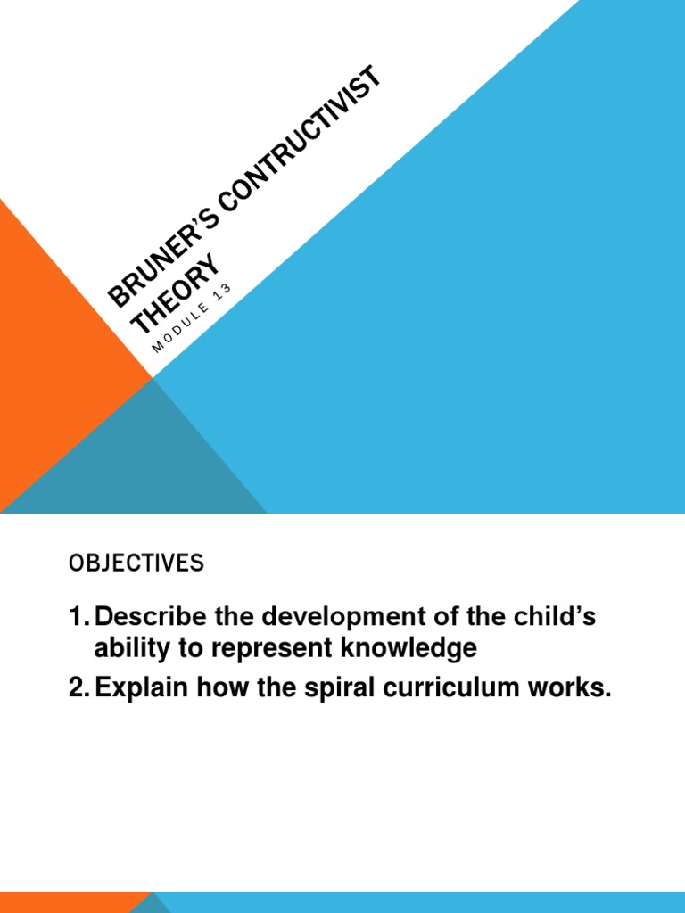 Bruner's Constructivist Learning Theory | PDF | Constructivism ...