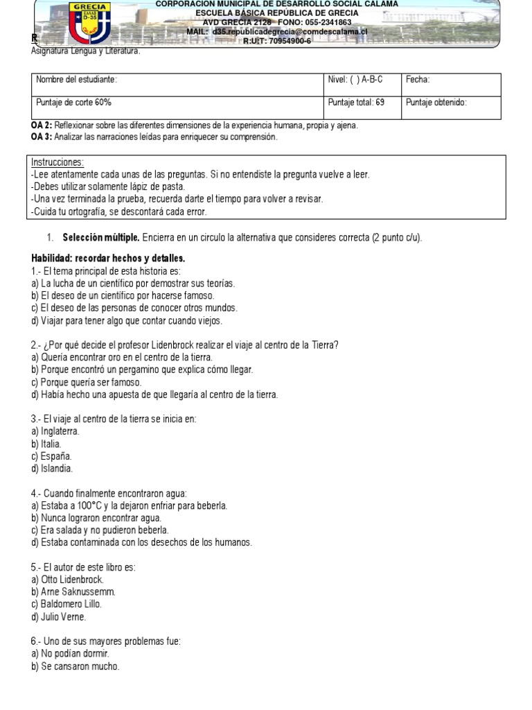 Viaje Al Centro de La Tierra 7c | PDF | Viaje al centro de la Tierra ...