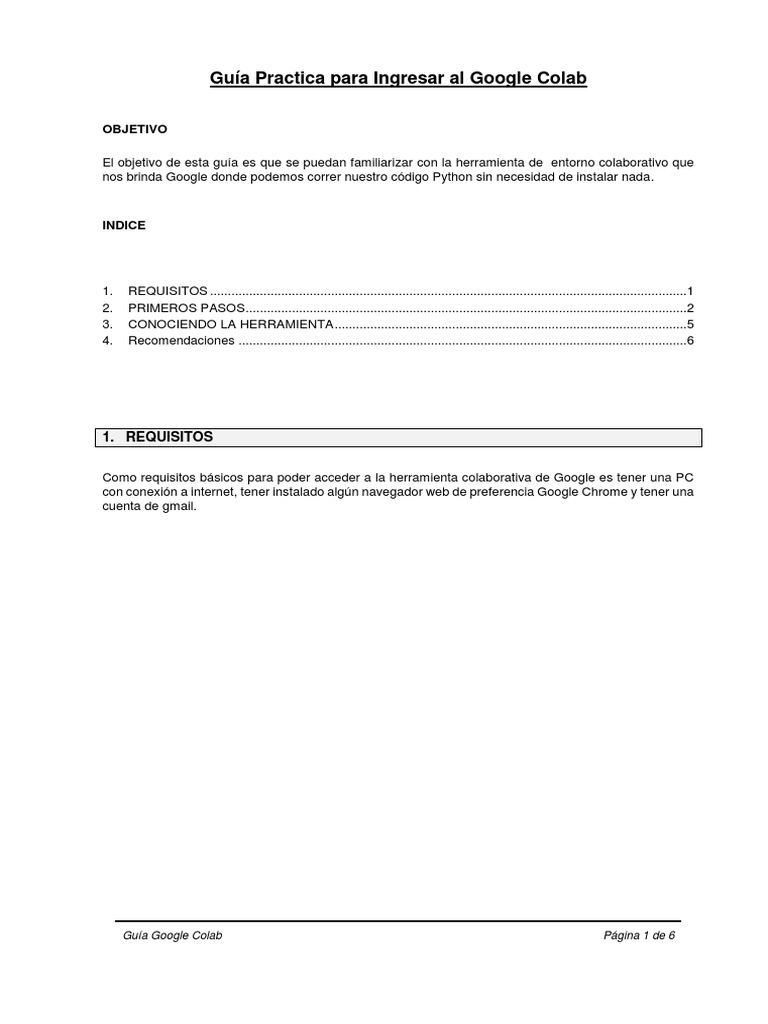 Guia Google Colab | PDF | Python (lenguaje de programación) | Gmail