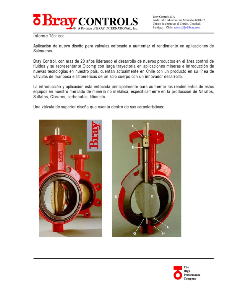 Valvulas Bray Controls | PDF | Aluminio | Santiago
