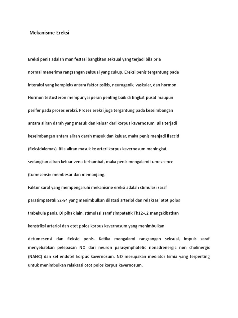 2182 - Mekanisme Ereksi Dan Ejakulasi Faal BBDM 2.3 | PDF