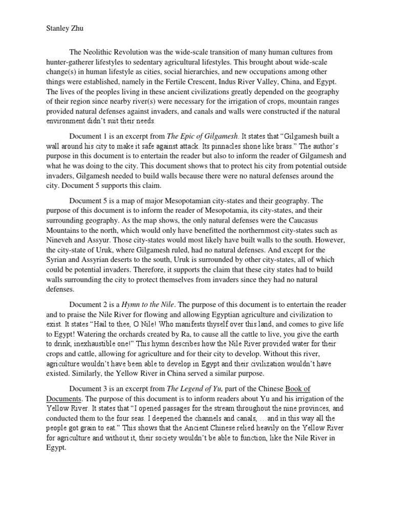 Ancient Civilizations DBQ | PDF | Ancient Egypt | Mesopotamia