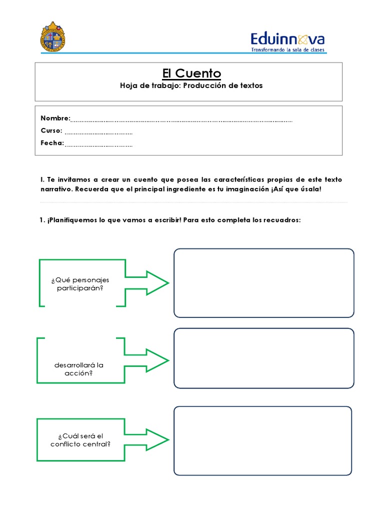 Hoja De Trabajo De Análisis De Cuentos Cortos