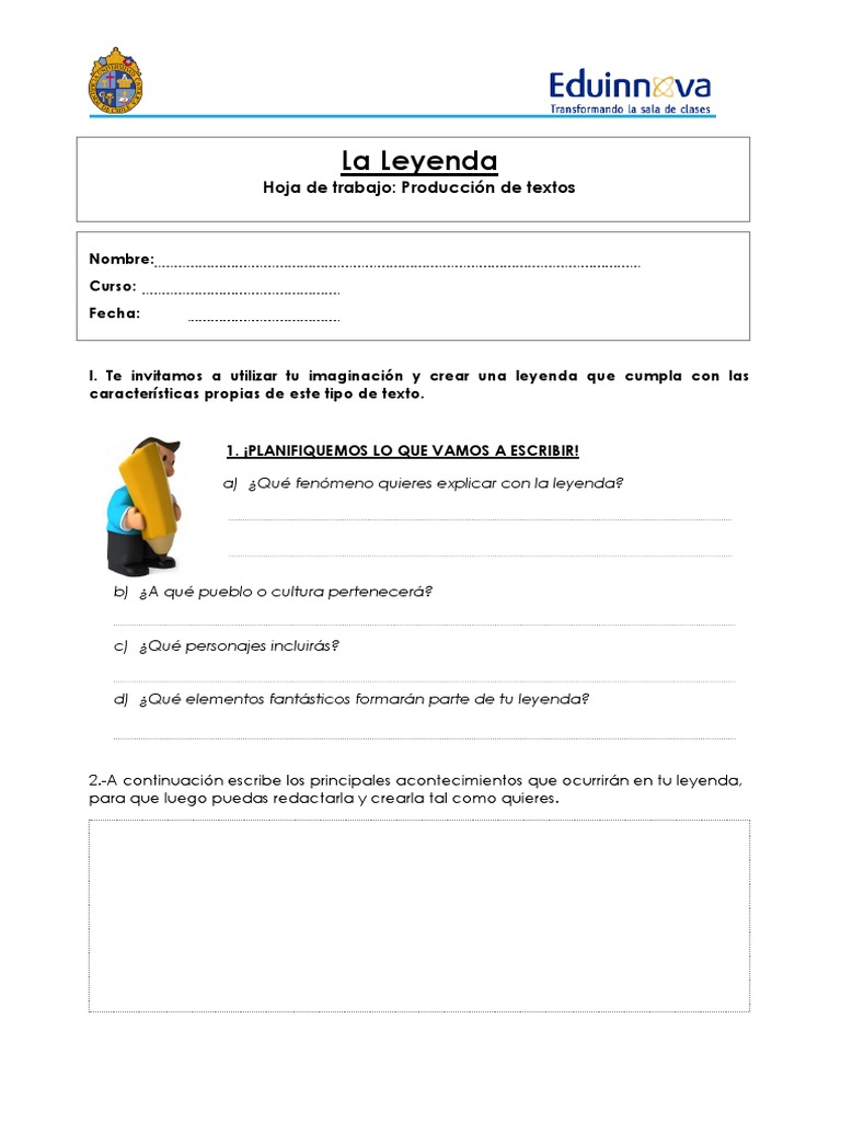 05 Hoja de Trabajo - Producción de Una Leyenda | PDF