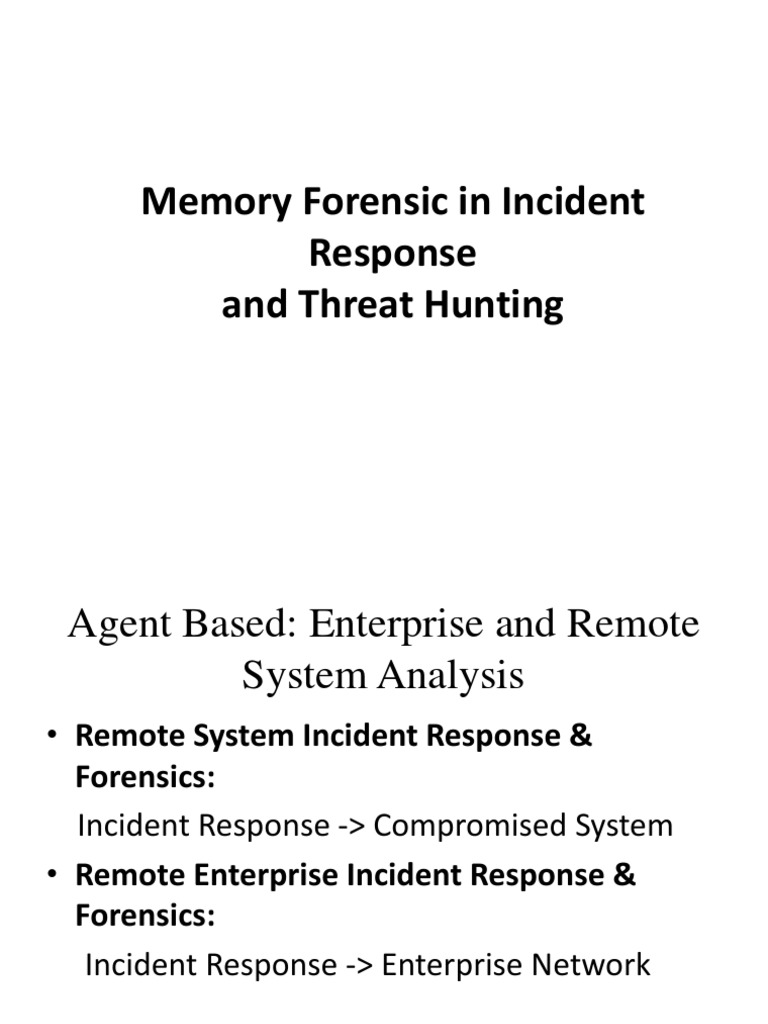 Memory Forensic in Incident Response | PDF | Port (Computer Networking ...