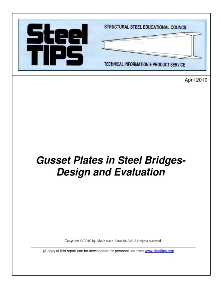 Gusset Plates in Steel Bridges - Design A | PDF | Structural Steel | Bridge
