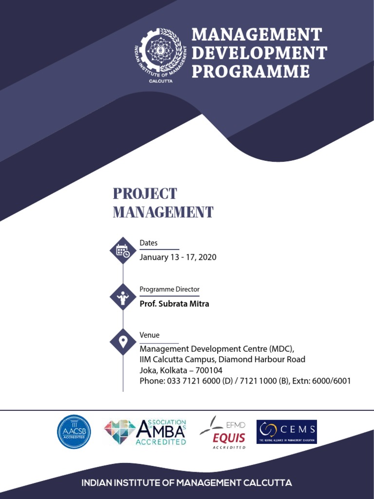 Management Development Programme | PDF | Project Management | Business