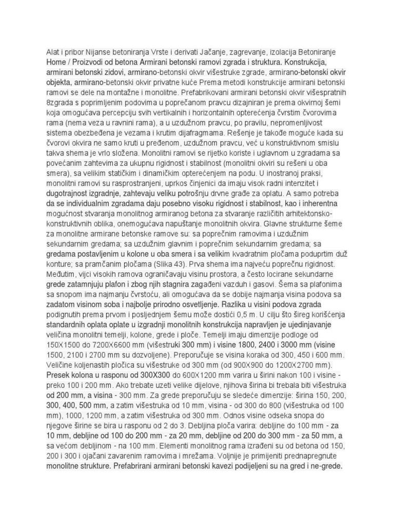 Gradjevinske Konstrukcije Udzbenik | PDF