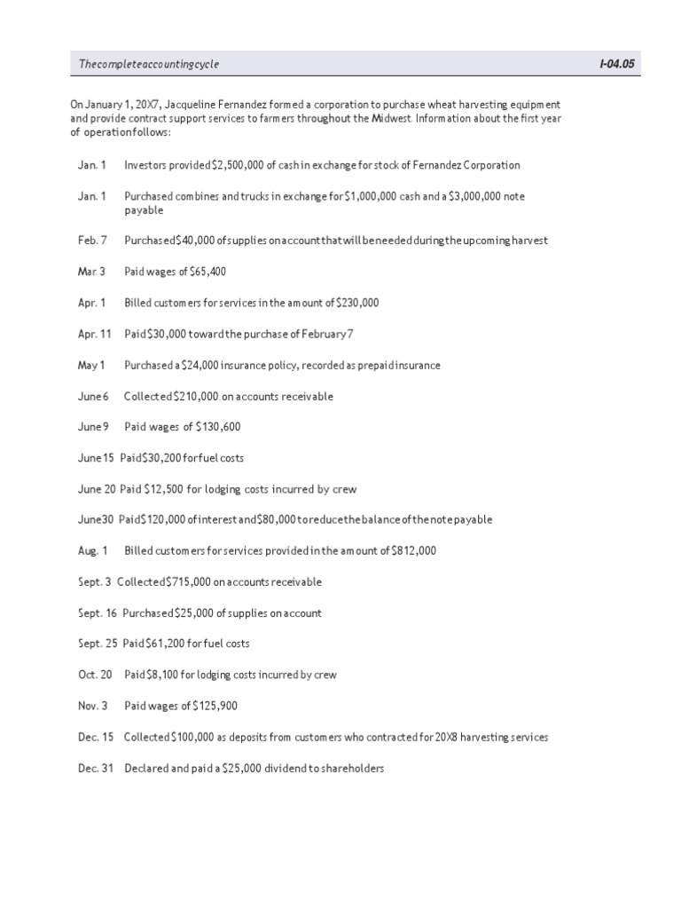 The Complete Accounting Cycle | PDF | Expense | Dividend