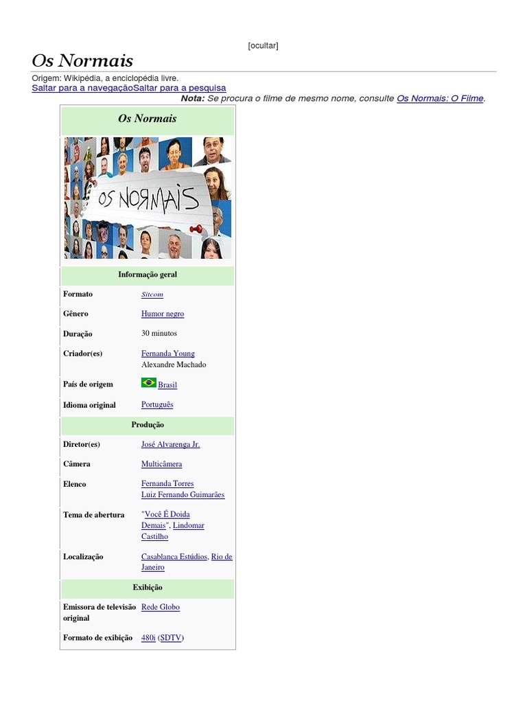 Os Normais | PDF | Entretenimento (geral)